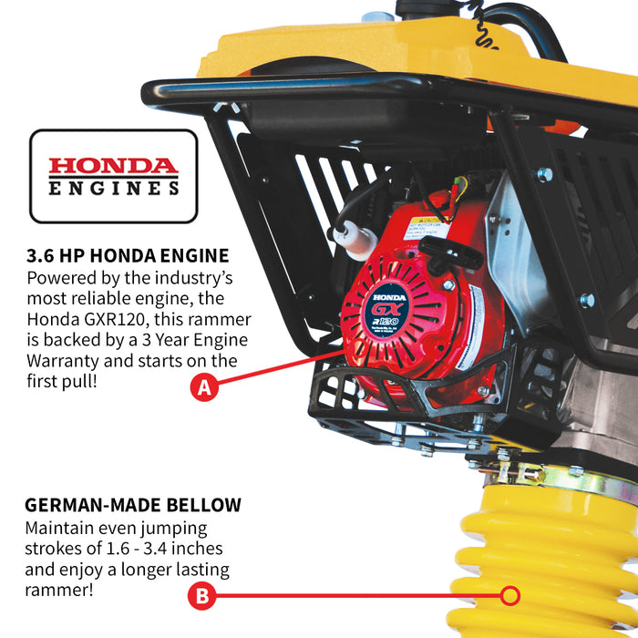 UNITIS | Tomahawk Gas Rammer w/ Honda GX120R Engine