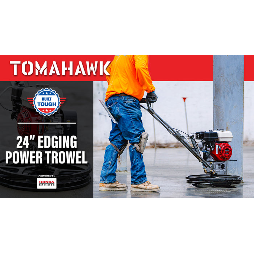 UNITIS | Tomahawk 24" Power Trowel Edger Walk Behind 5.5HP Kohler ...