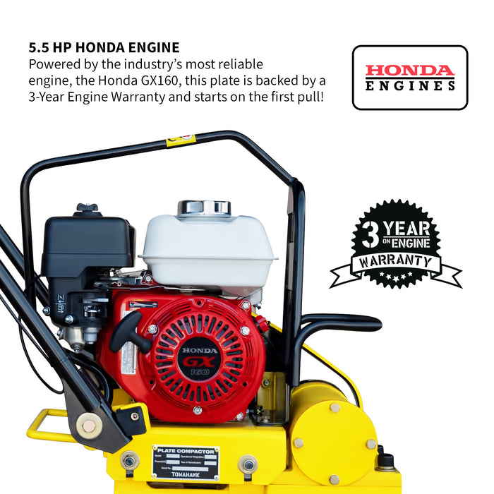 UNITIS | Tomahawk 5.5 HP Honda Paver Roller Compactor 17x12 for Pavers ...